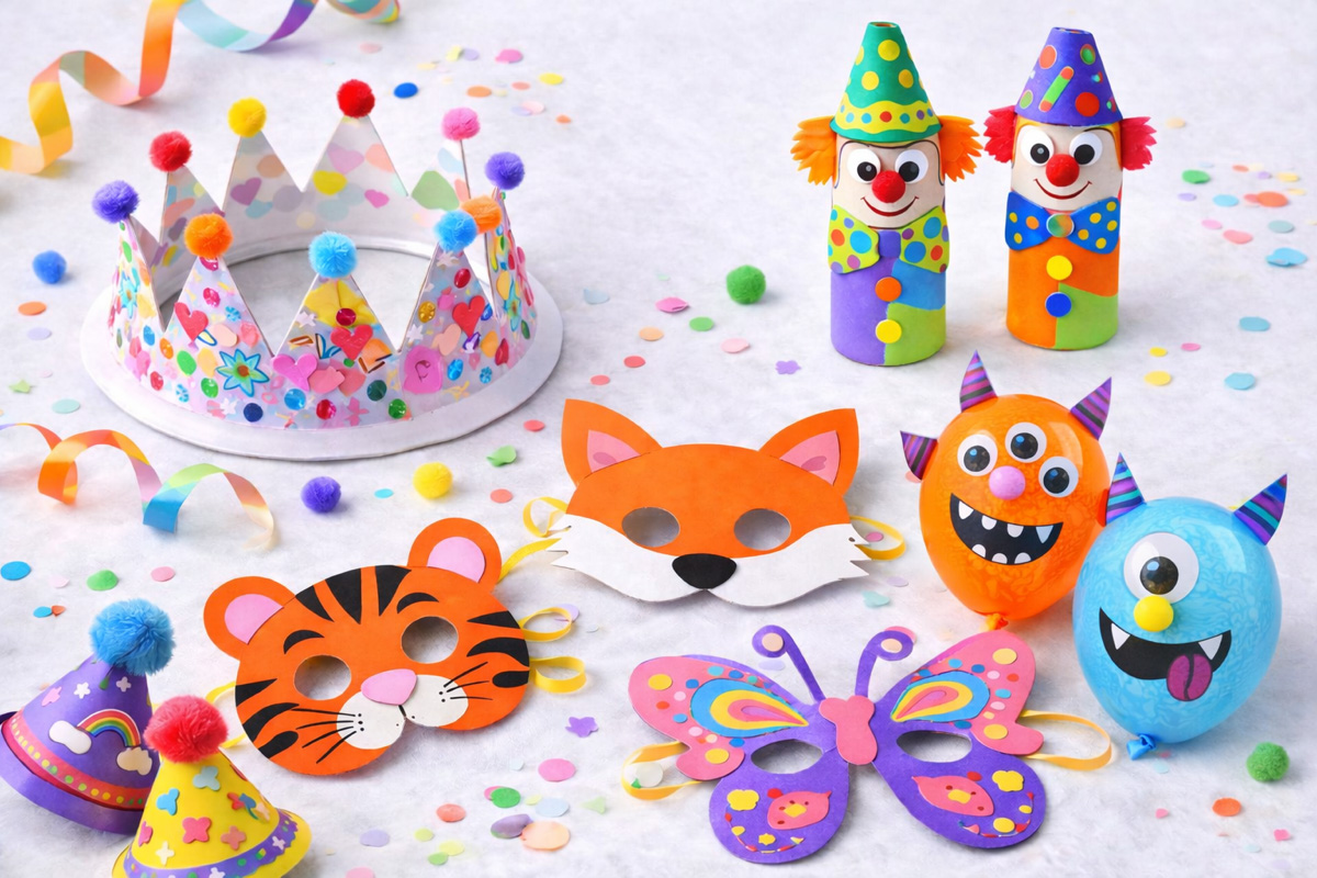 Fasching basteln mit Kindern: 15 einfache & bunte DIY-Ideen - Natürlich ...